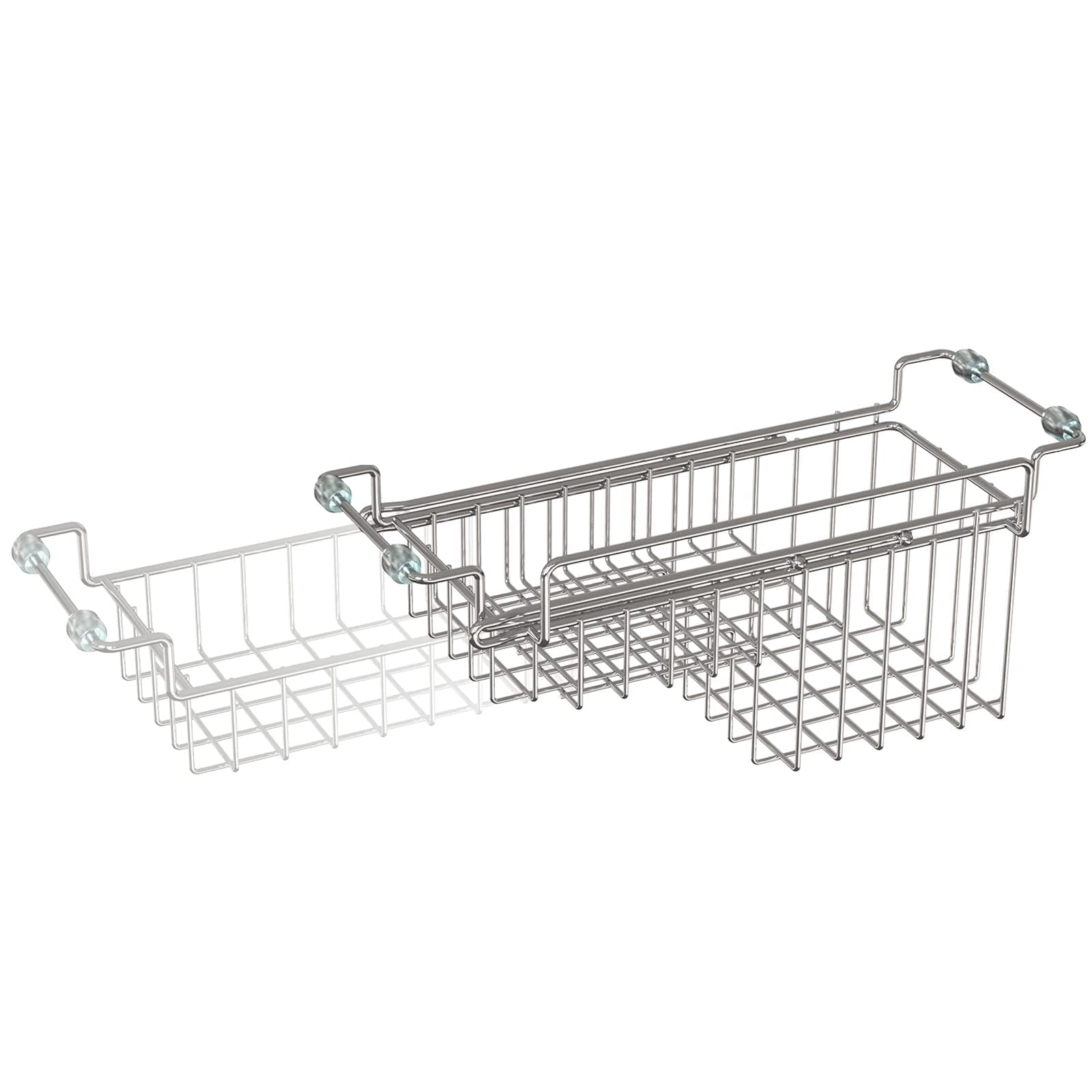Expandable Over Sink Dish Drying Rack 12.25" to 17.25" Stainless Steel ...