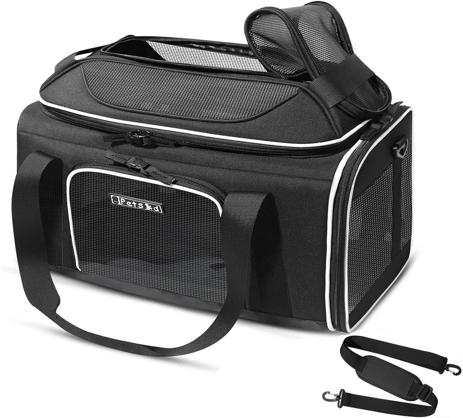 Expandable Pet Carrier 17x12x8.5 Inches JetBlue Allegiant Spirit ...