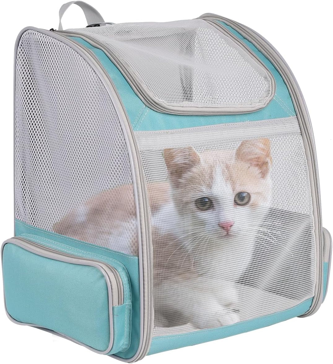 Expandable Pet Carrier for Cats and Small Dogs,Ventilated Carrier ...