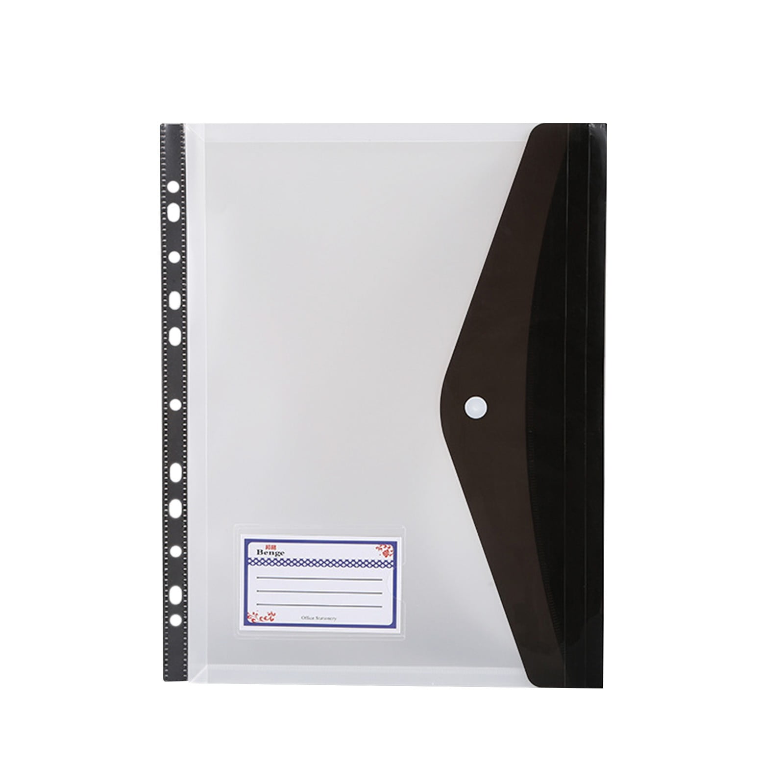 Expandable Poly Binder Pocket, Letter Size, 11 Holes Punched, Index ...