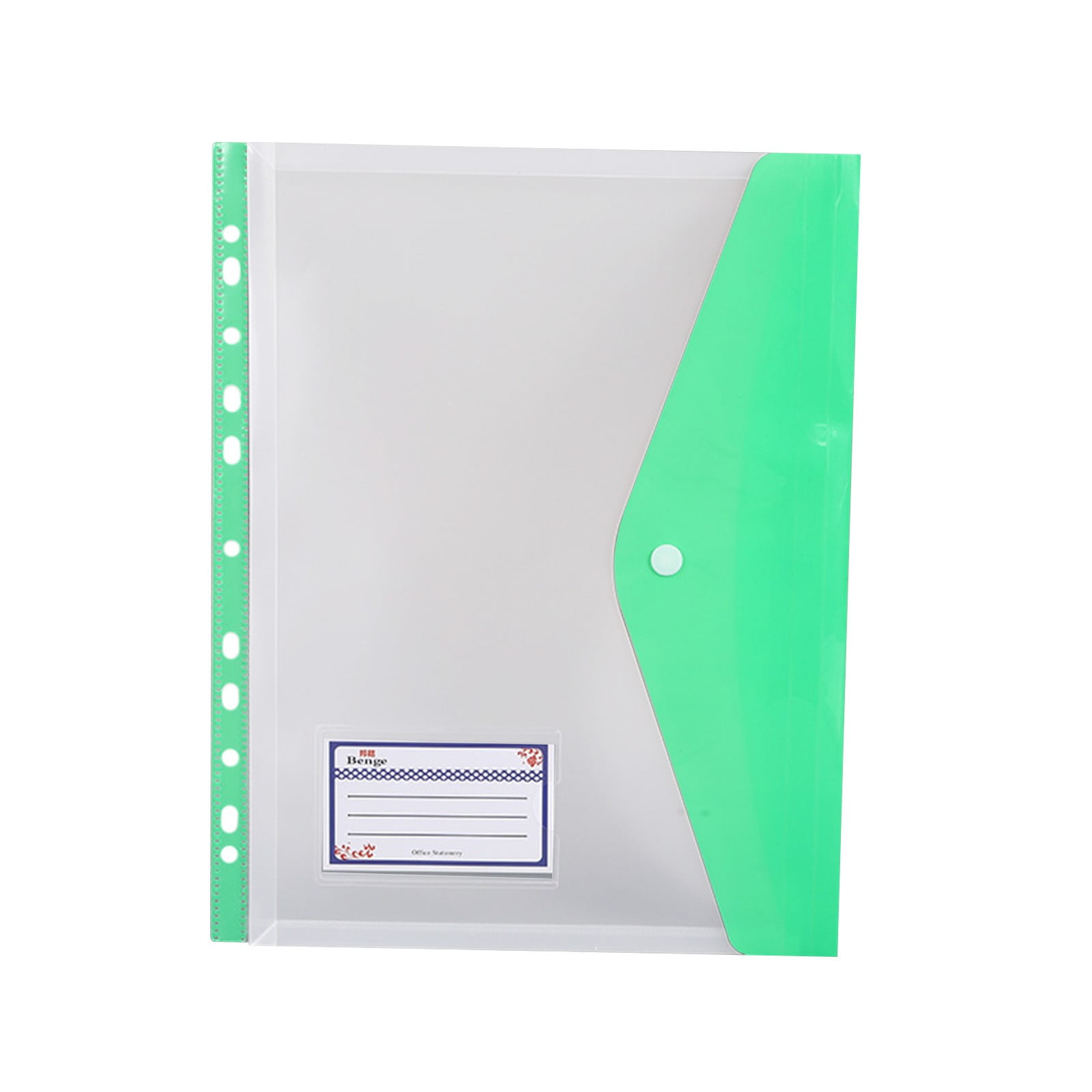 Expandable Poly Binder Pocket, Letter Size, 11 Holes Punched, Index ...