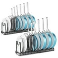 Expandable Pot and Pan Organizers Rack Set 2, Pans and Pots Lid ...