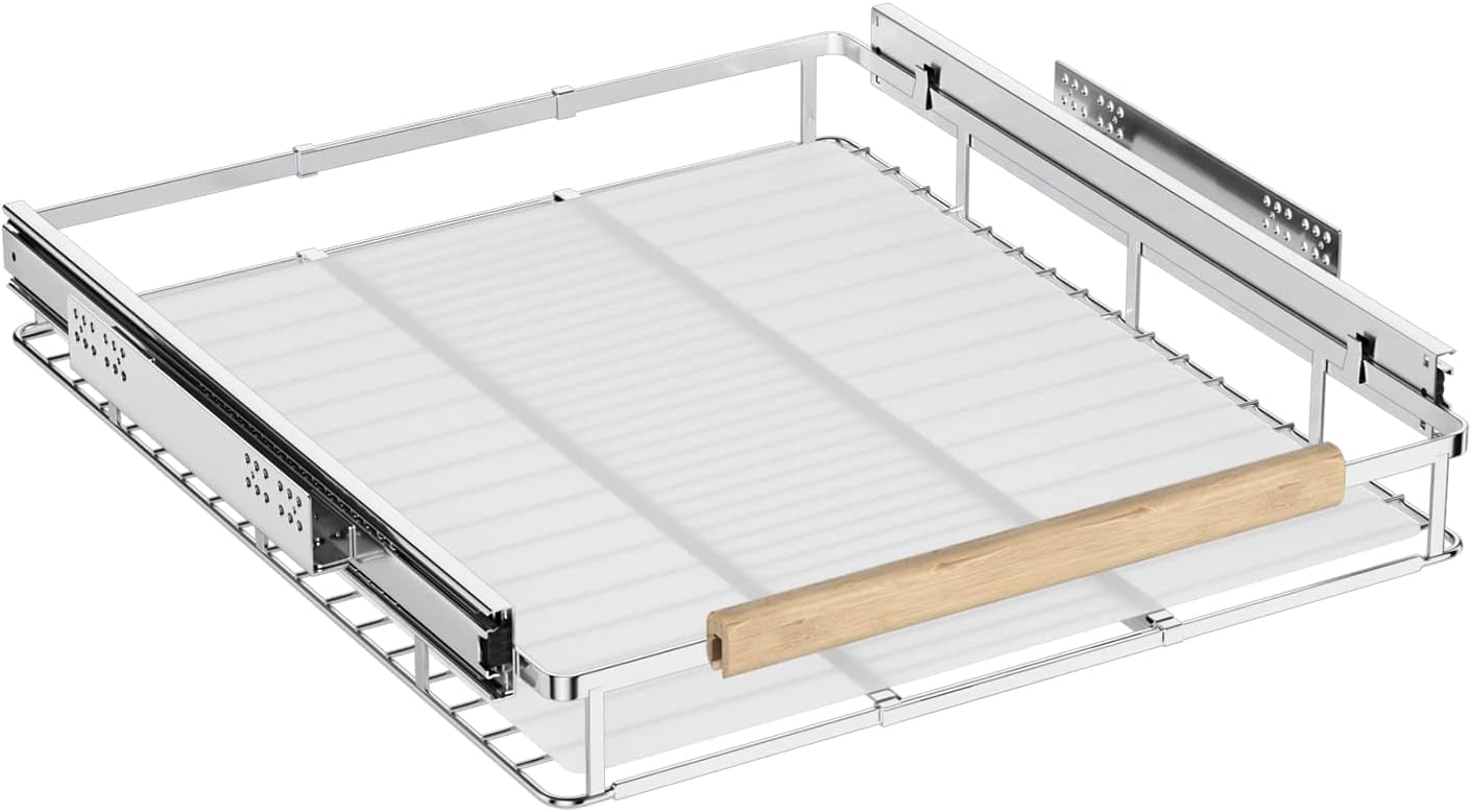 Expandable Pull Out Cabinet Organizer Heavy Duty Under Sink Storage ...