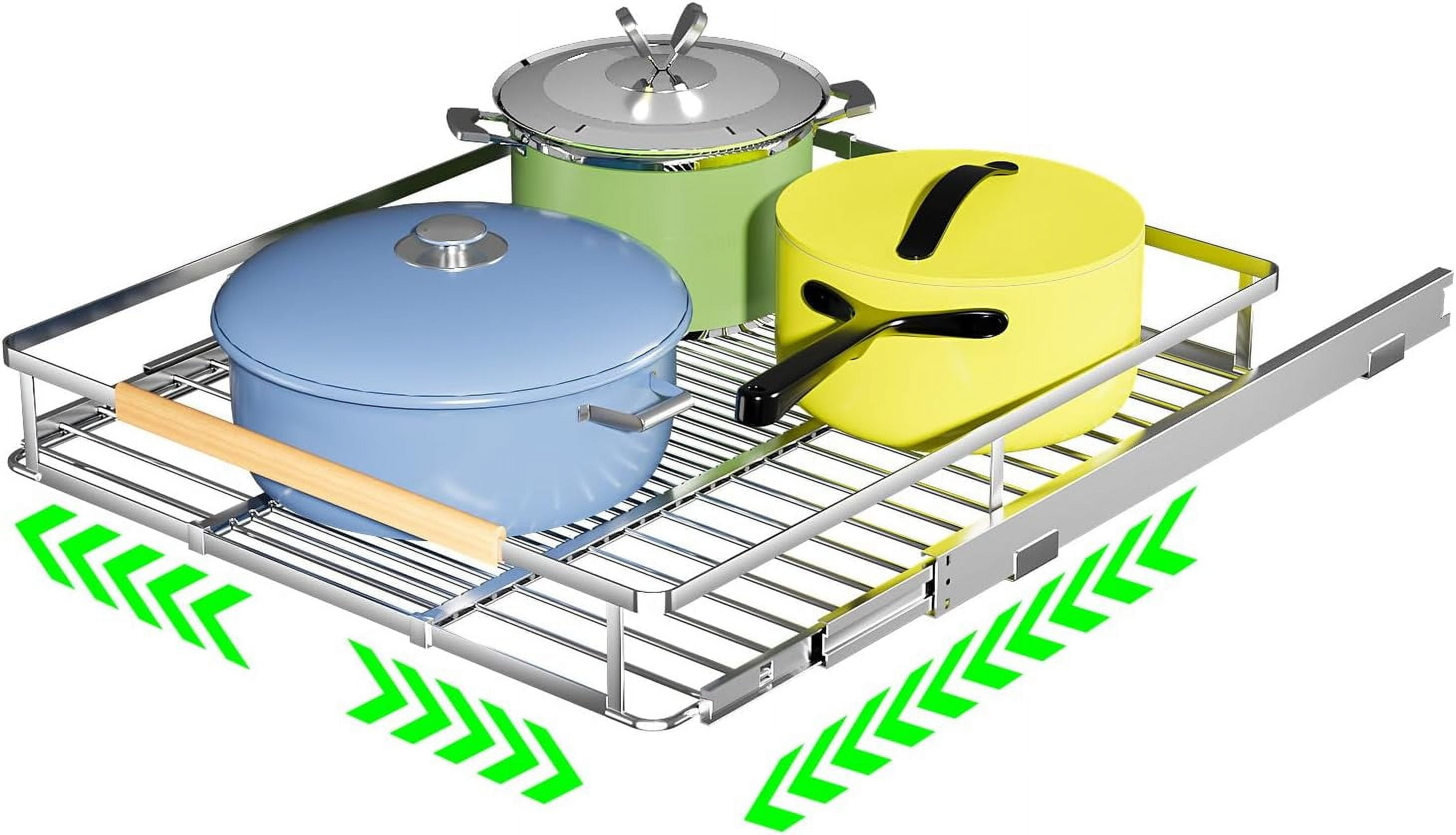 Expandable Pull Out Drawers for Cabinets, Kitchen Cabinet Slide Out ...