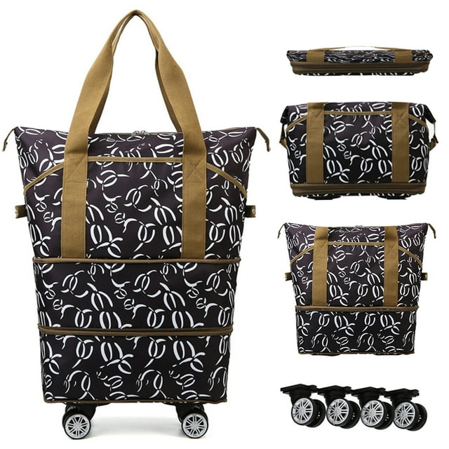 Expandable Rolling Travel Bag With 360° Detachable Wheels Foldable ...