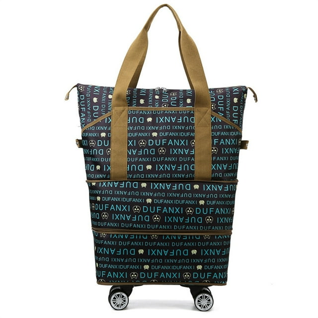 Expandable Rolling Travel Bag With 360° Detachable Wheels Foldable ...