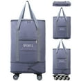 Expandable Rolling Travel Bag With 360° Detachable Wheels Trolley ...