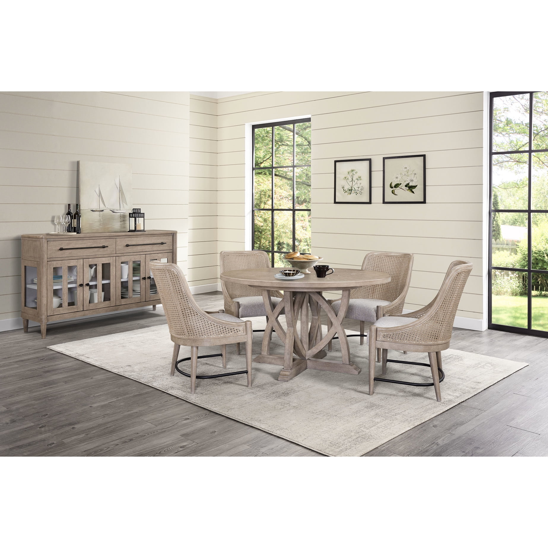 Expandable Round Table with Chair and Server | Ideal for Family ...