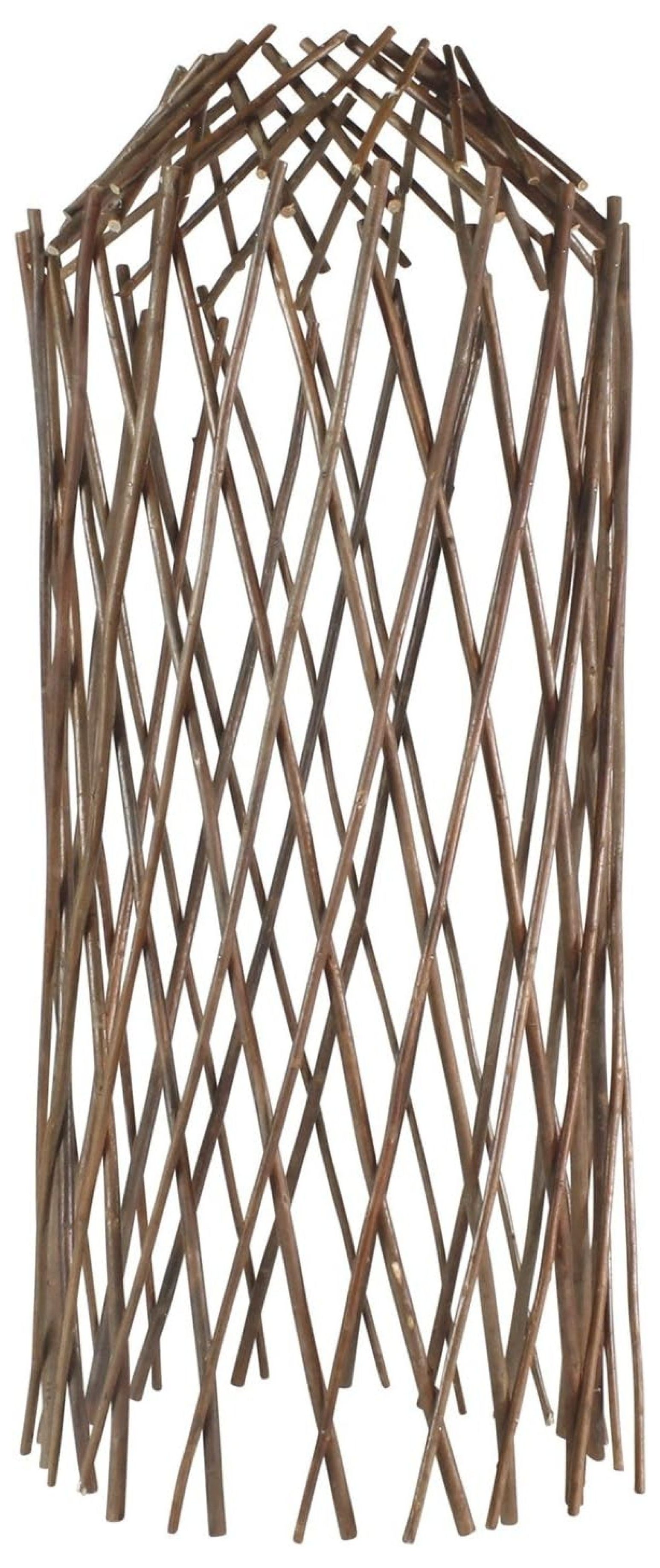 Expandable Round Willow Garden Trellis | Plant Cage 34" Tall - Walmart.com