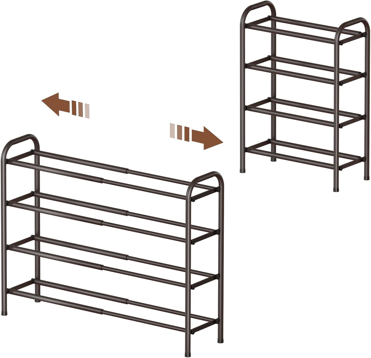 Expandable Shoe Rack,Adjustable Shoe Shelf Storage Organizer Heavy Duty ...
