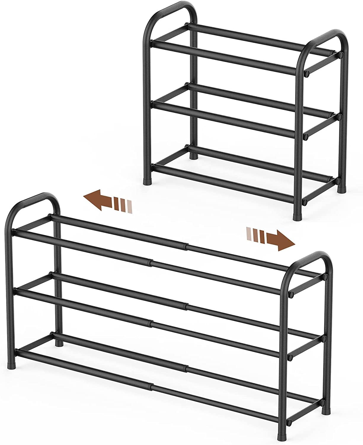 Expandable Shoe Rack - Heavy Duty Metal Storage Organizer - Walmart.com