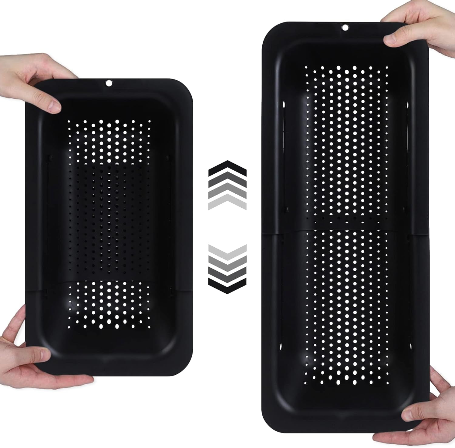 Expandable Sink Colander Strainer Basket Wash Drain Dry Dishes Veggies ...