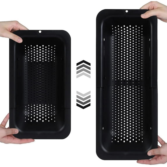 Expandable Sink Colander Strainer Basket Wash Drain Dry Dishes Veggies ...