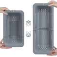 Expandable Sink Colander Strainer Basket Wash Drain Dry Dishes Veggies ...