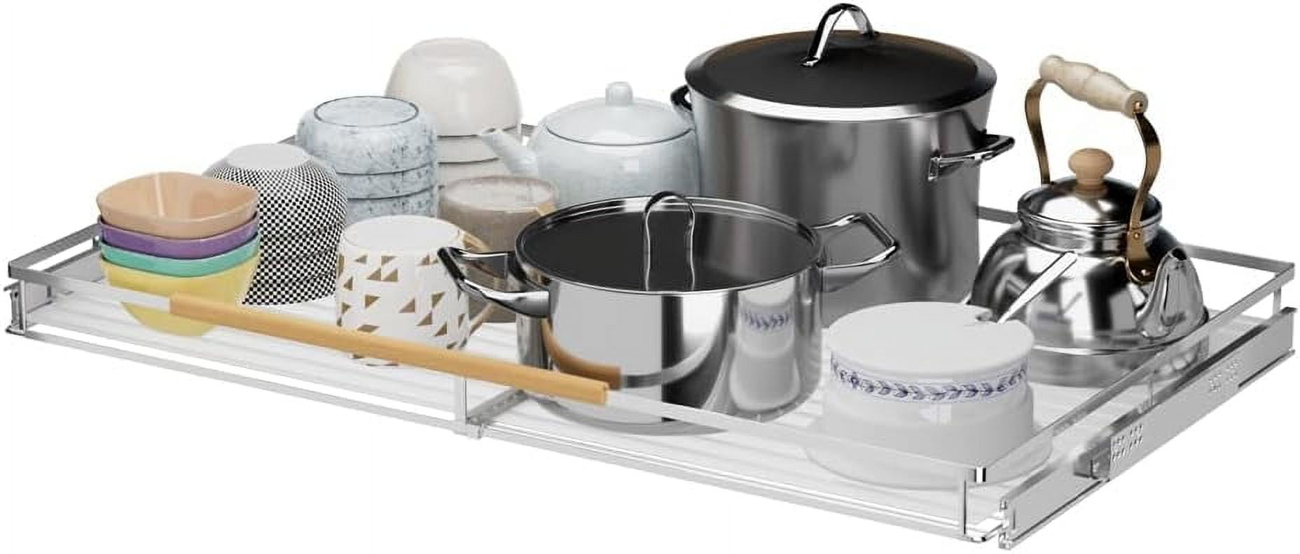 Expandable Slide Out Drawer, Large Pull Out Cabinet Organizer Pantry ...