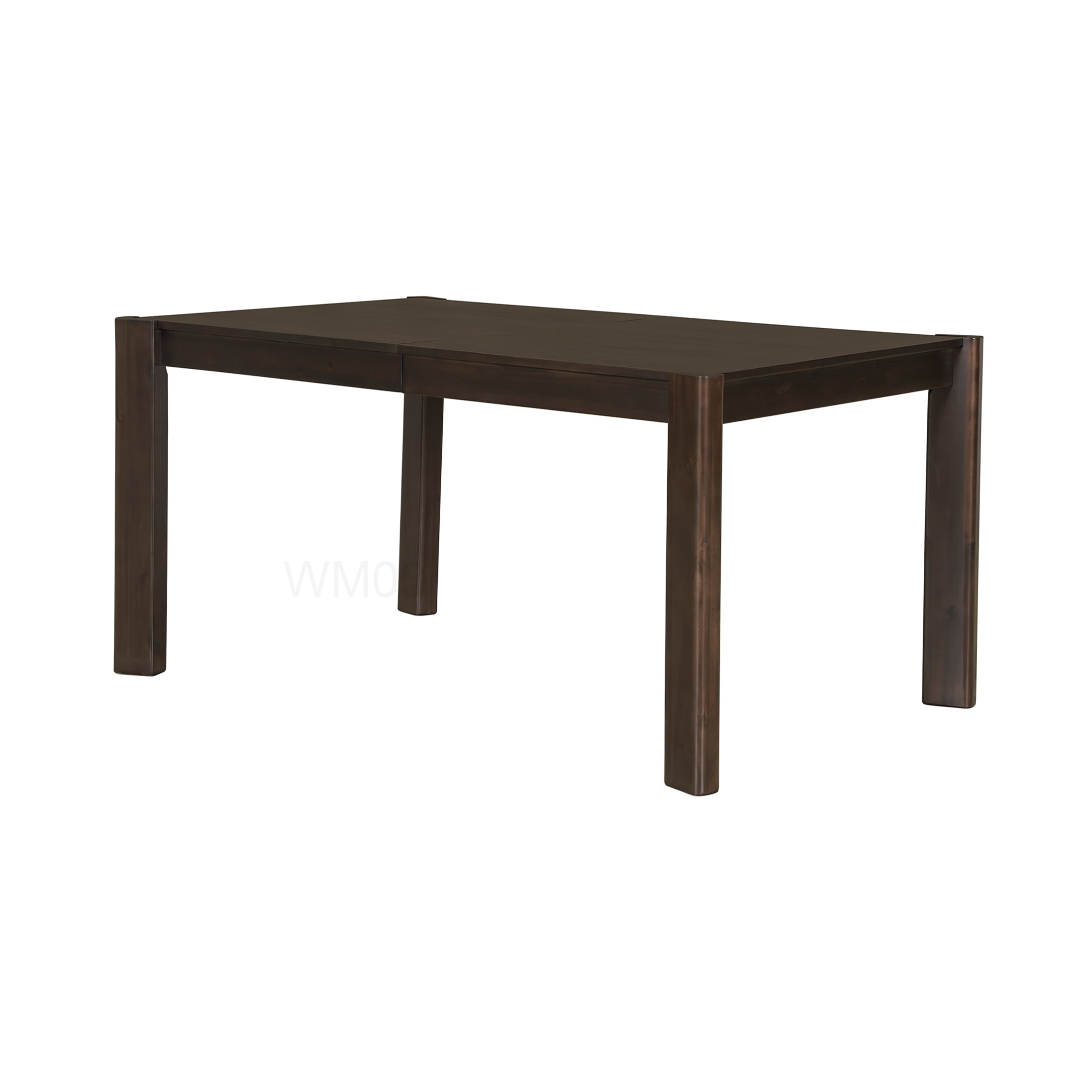 Expandable Solid Wood Dining Table in Walnut, Modern Farmhouse Kitchen ...