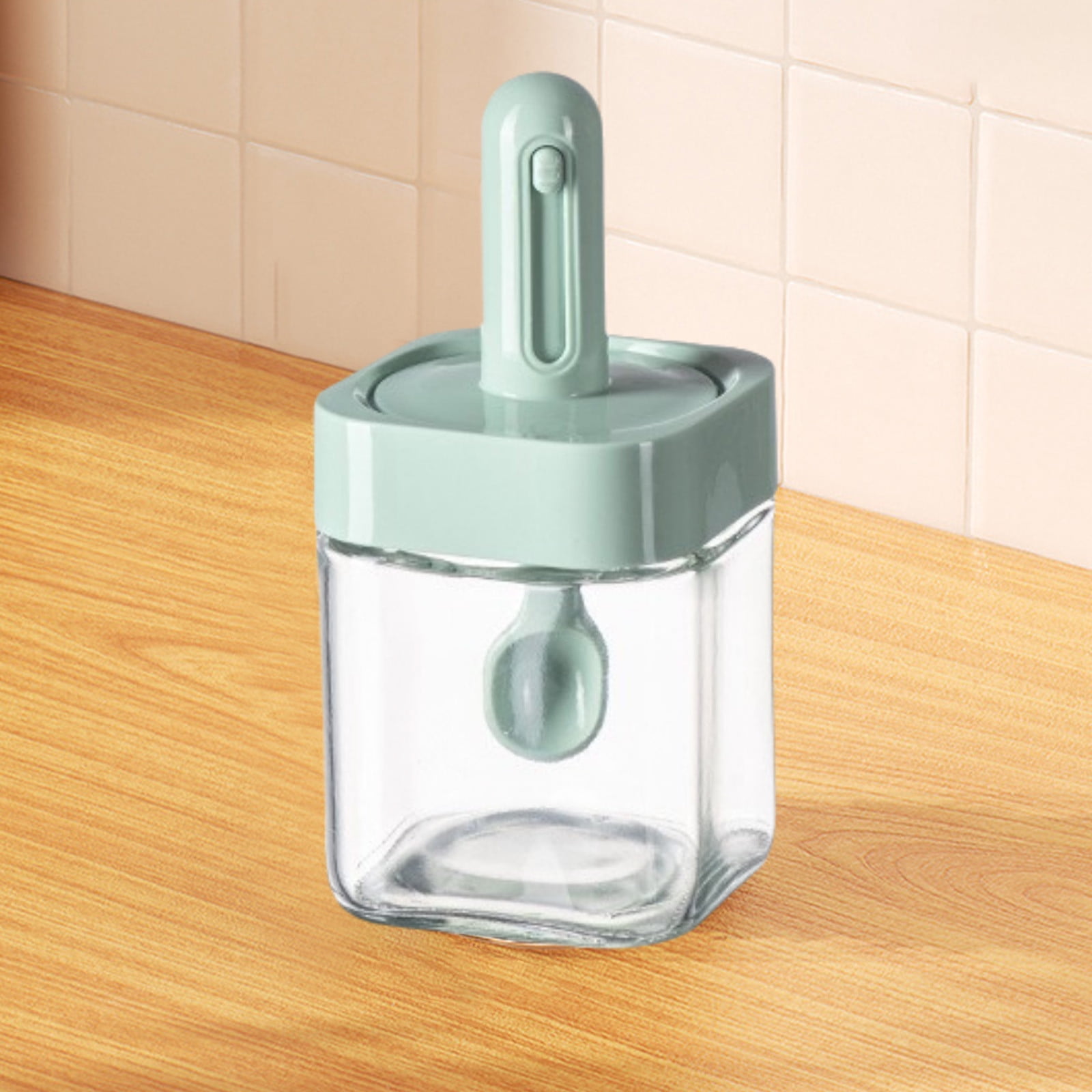 Expandable Spice Jar With Spoon Lid Spice Boxes Kitchen Household ...