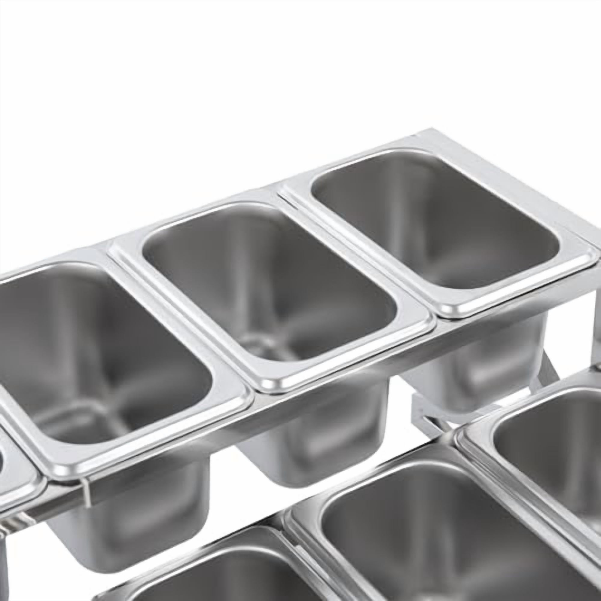 Expandable Spice Rack, 201 Stainless Steel Seasoning Rack 2-Tier Pizza ...