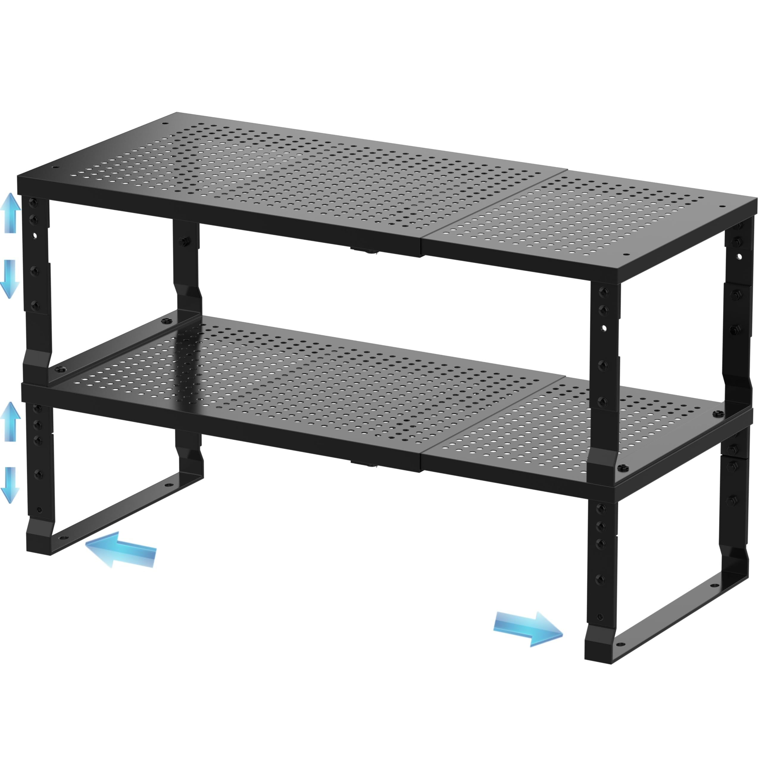 Expandable Spice Rack & Kitchen Cabinet Organizer - Stackable ...