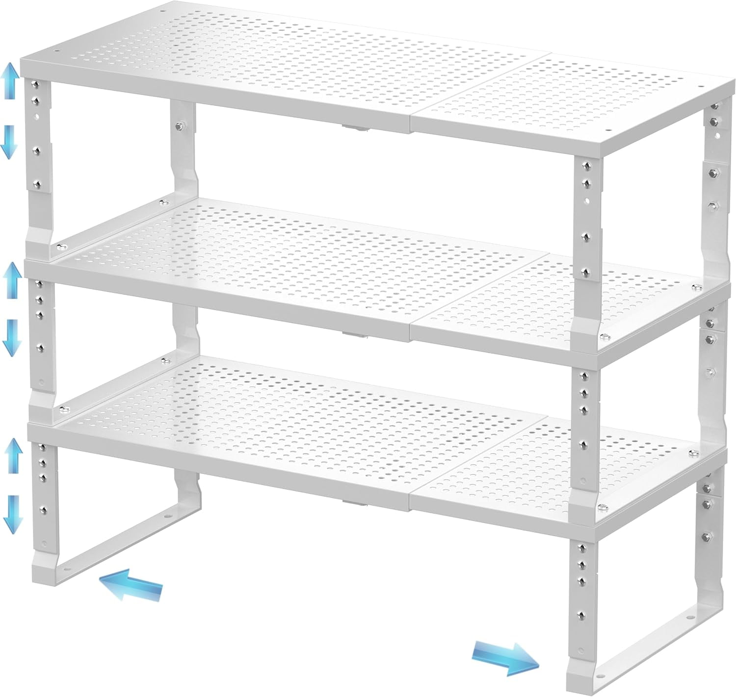 Expandable Spice Rack & Kitchen Cabinet Organizer - Stackable ...