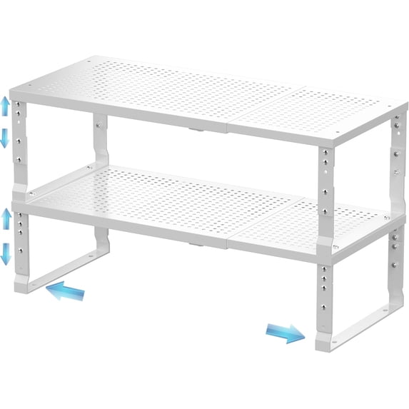 Expandable Spice Rack & Kitchen Cabinet Organizer - Stackable ...