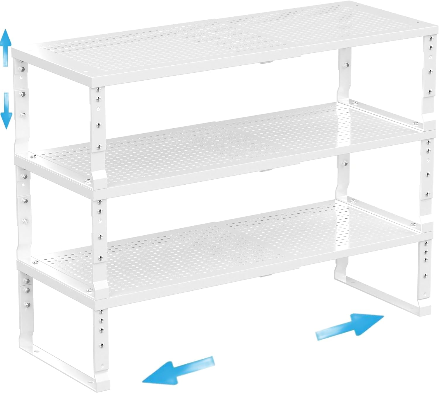 Expandable Spice Rack Kitchen Cabinet Shelf Organizer, Storage Shelves ...