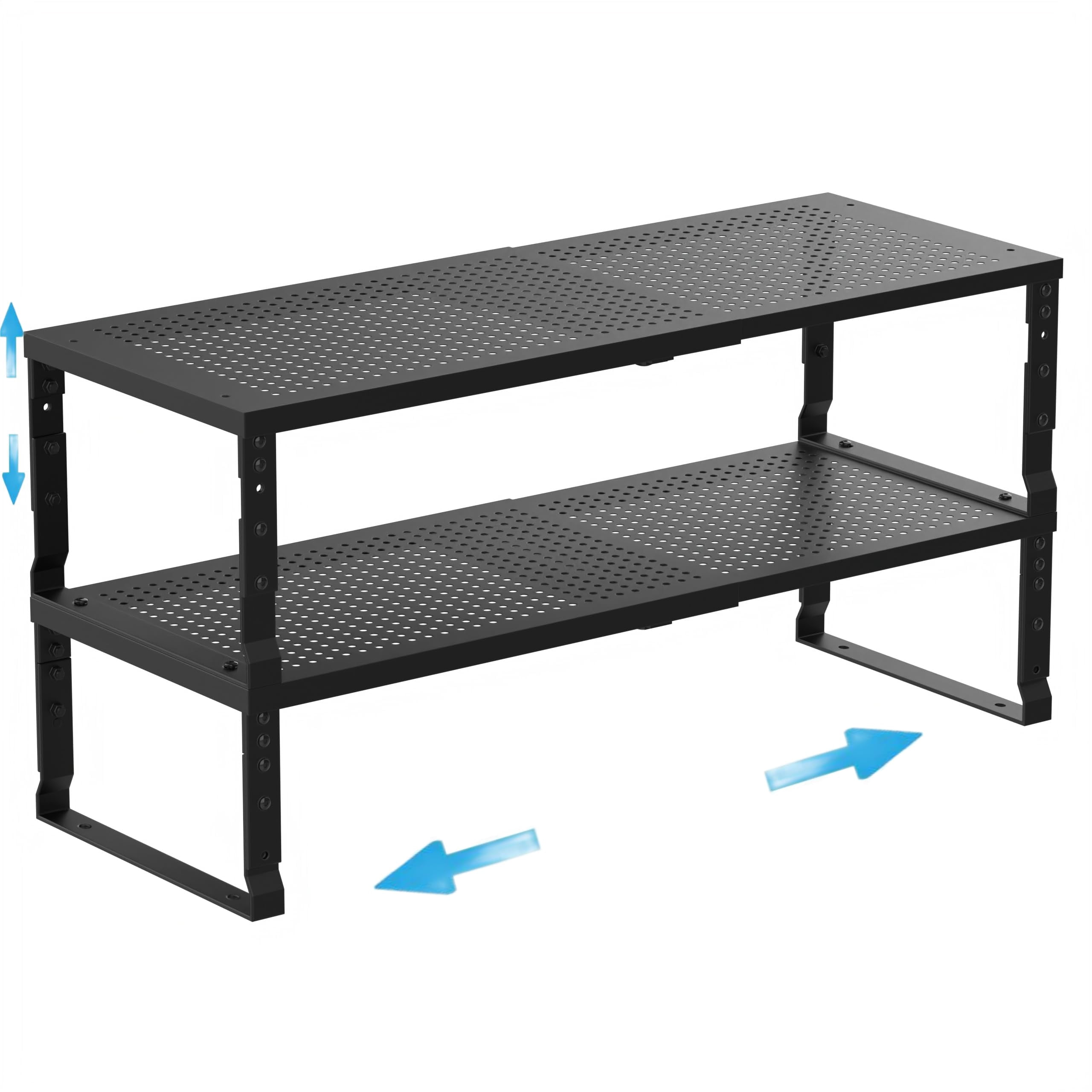 Expandable Spice Rack Kitchen Cabinet Shorganizer Stackable Storshelves ...