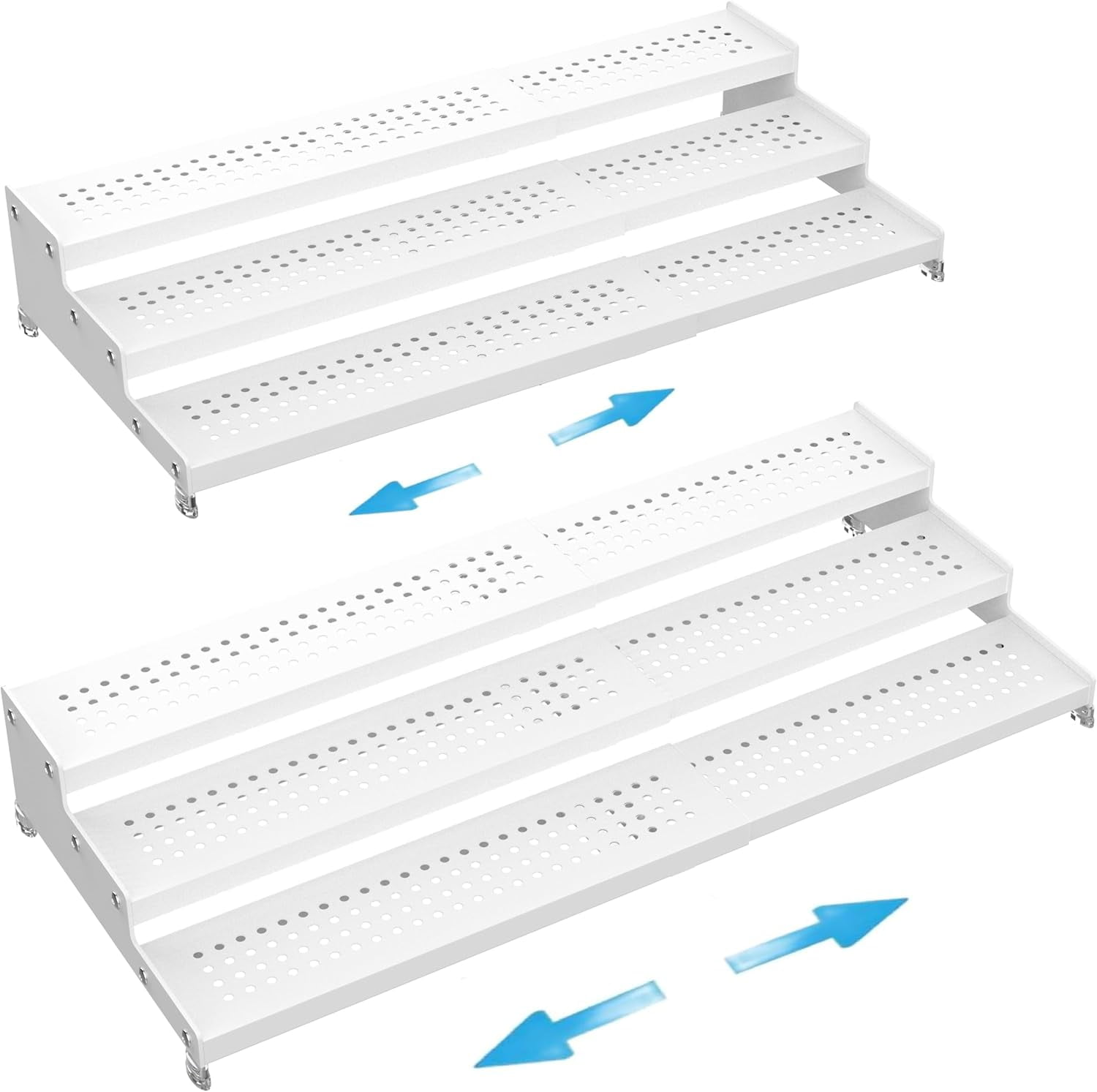 Expandable Spice Rack organizer with 3-Tier step shelf,Modern Design ...