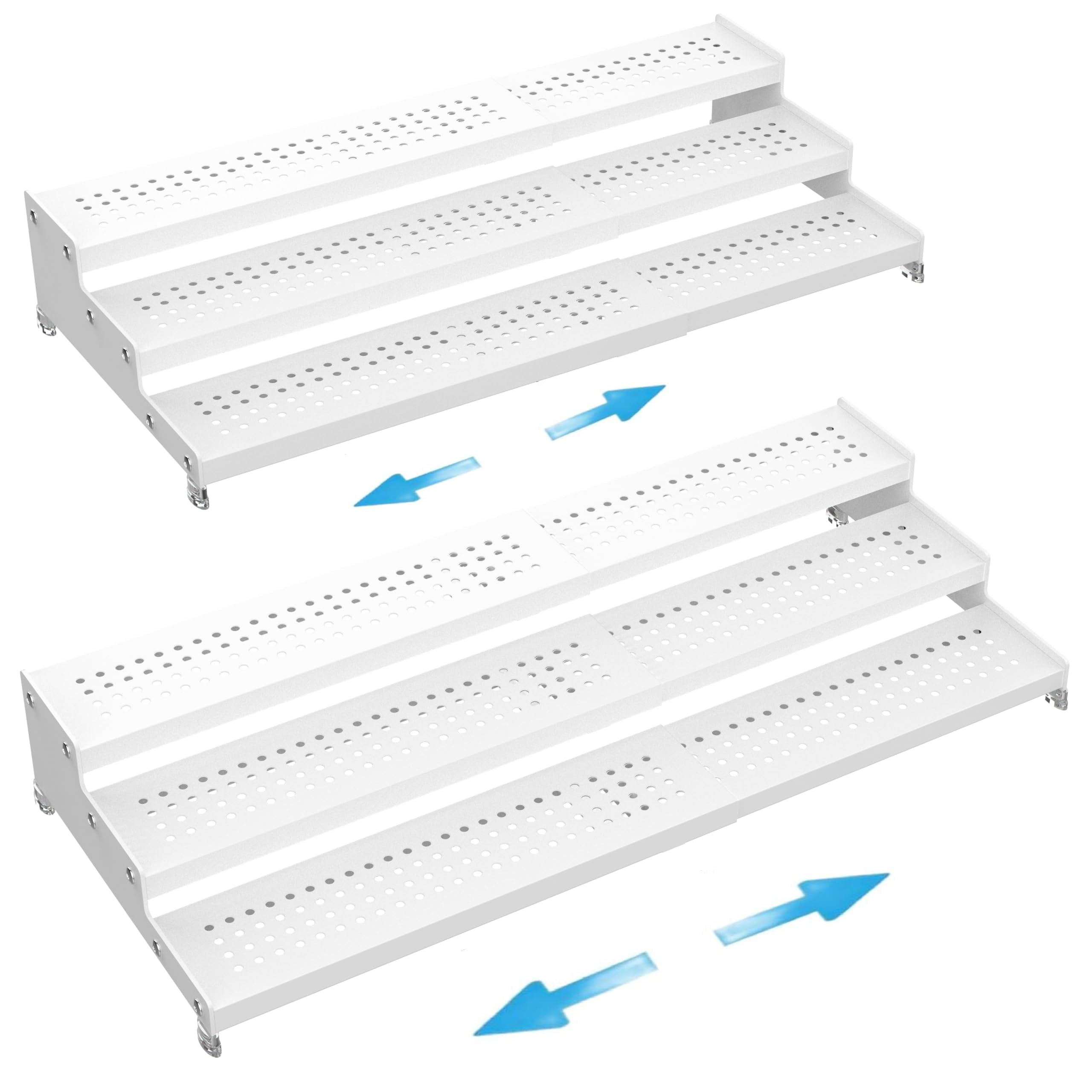 Expandable Spice Rack organizer with 3-Tier step shelf,Modern Design ...
