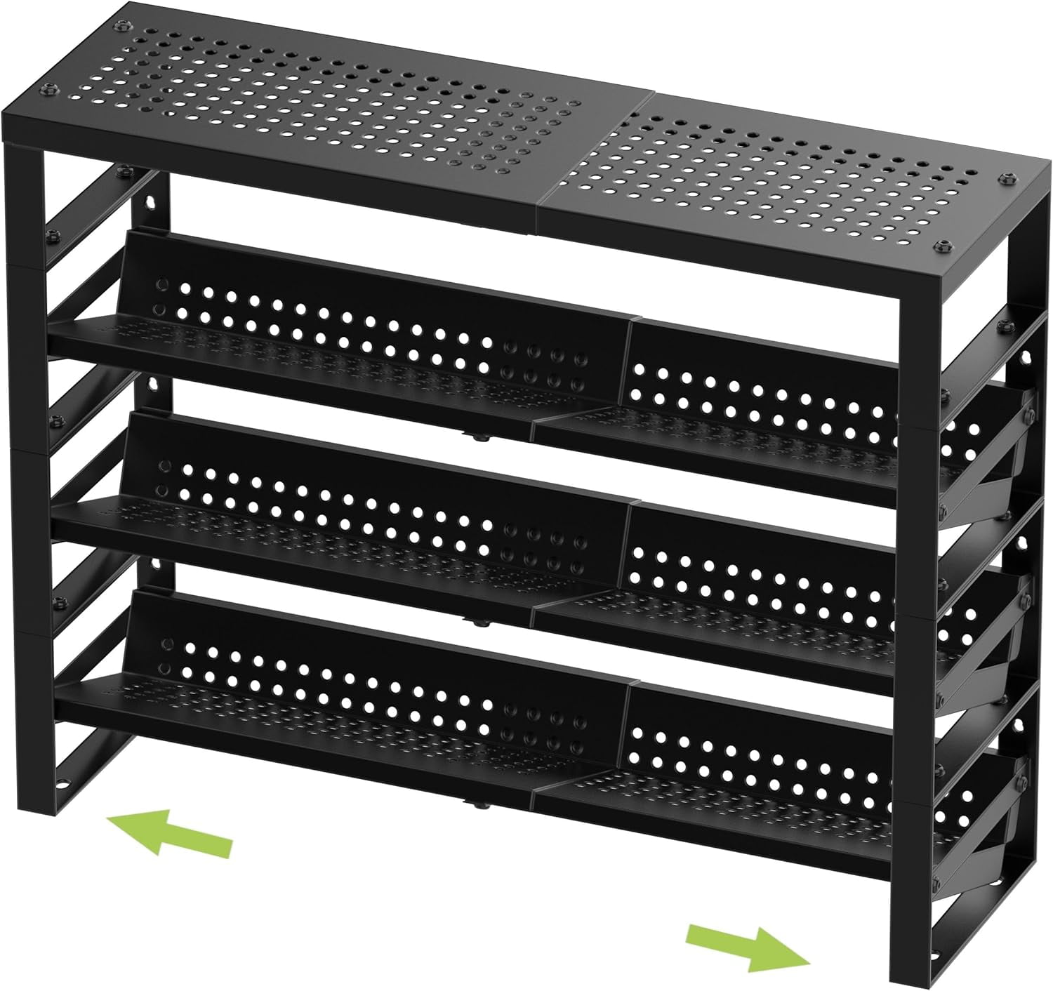 Expandable, Stackable, Adjustable Spice Rack Kitchen Organizer,Metal ...