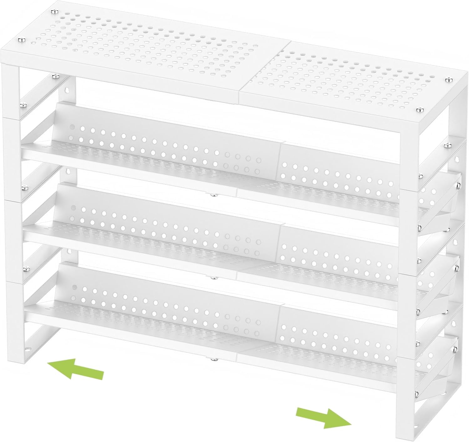 Expandable, Stackable, Adjustable Spice Rack kitchen Organizer,Metal ...