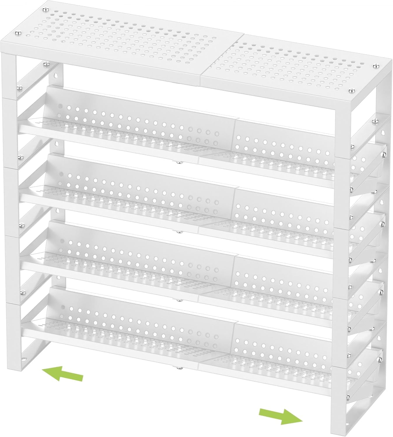 Expandable, Stackable, Adjustable Spice Rack kitchen Organizer,Metal ...