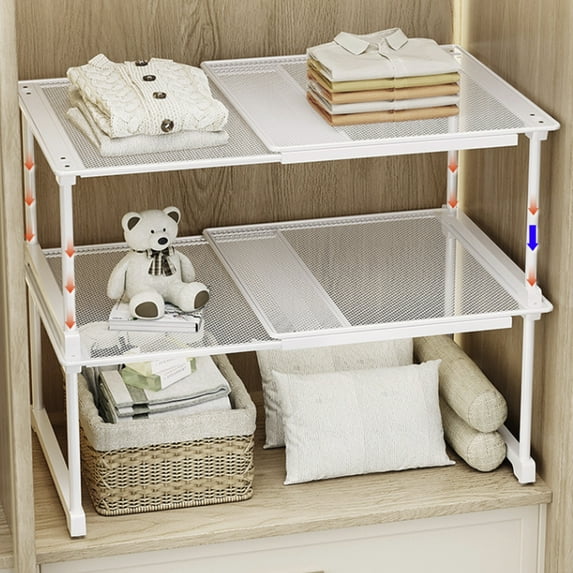 Expandable Stackable Cabinet Storage Shelf Organizer | Metal Rack for ...