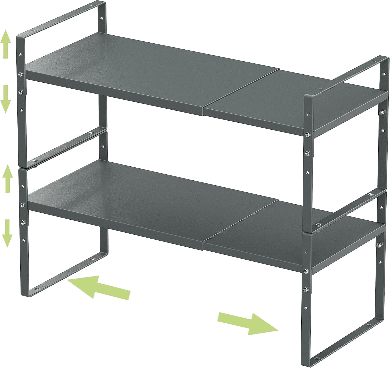 Expandable Stackable Spice Rack Cabinet Shelf Organizer in Cabinets ...