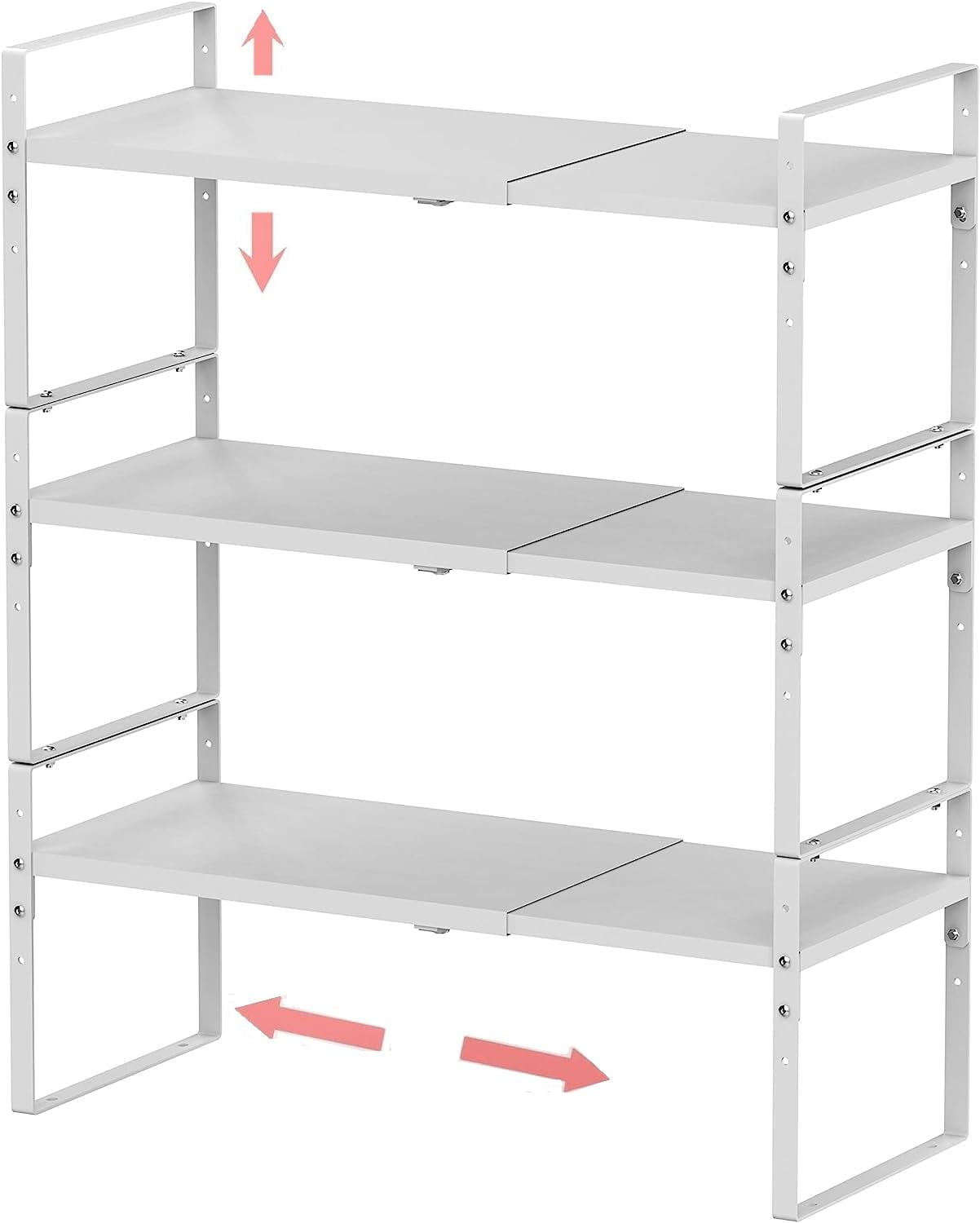 Expandable Stackable Spice Rack Cabinet Shelf Organizer in Cabinets ...