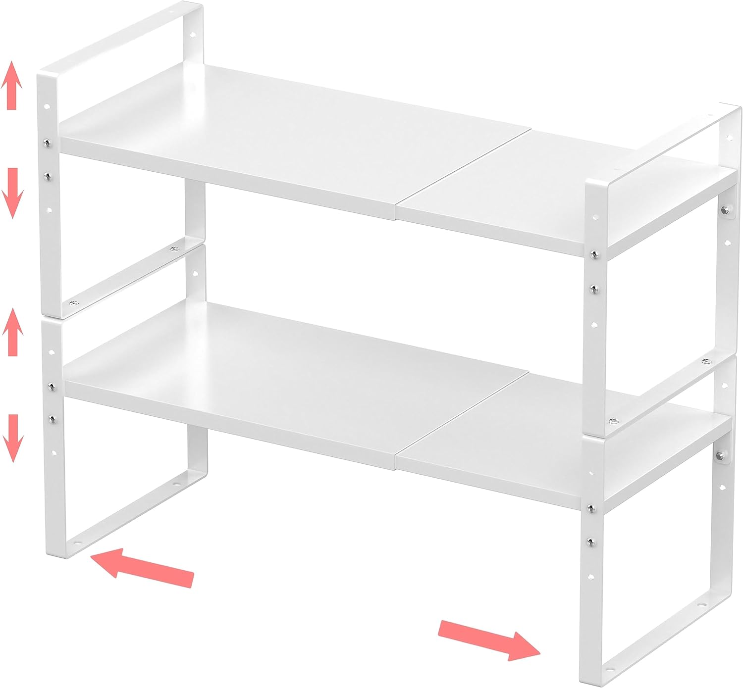 Expandable Stackable Spice Rack Cabinet Shelf Organizer in Cabinets ...