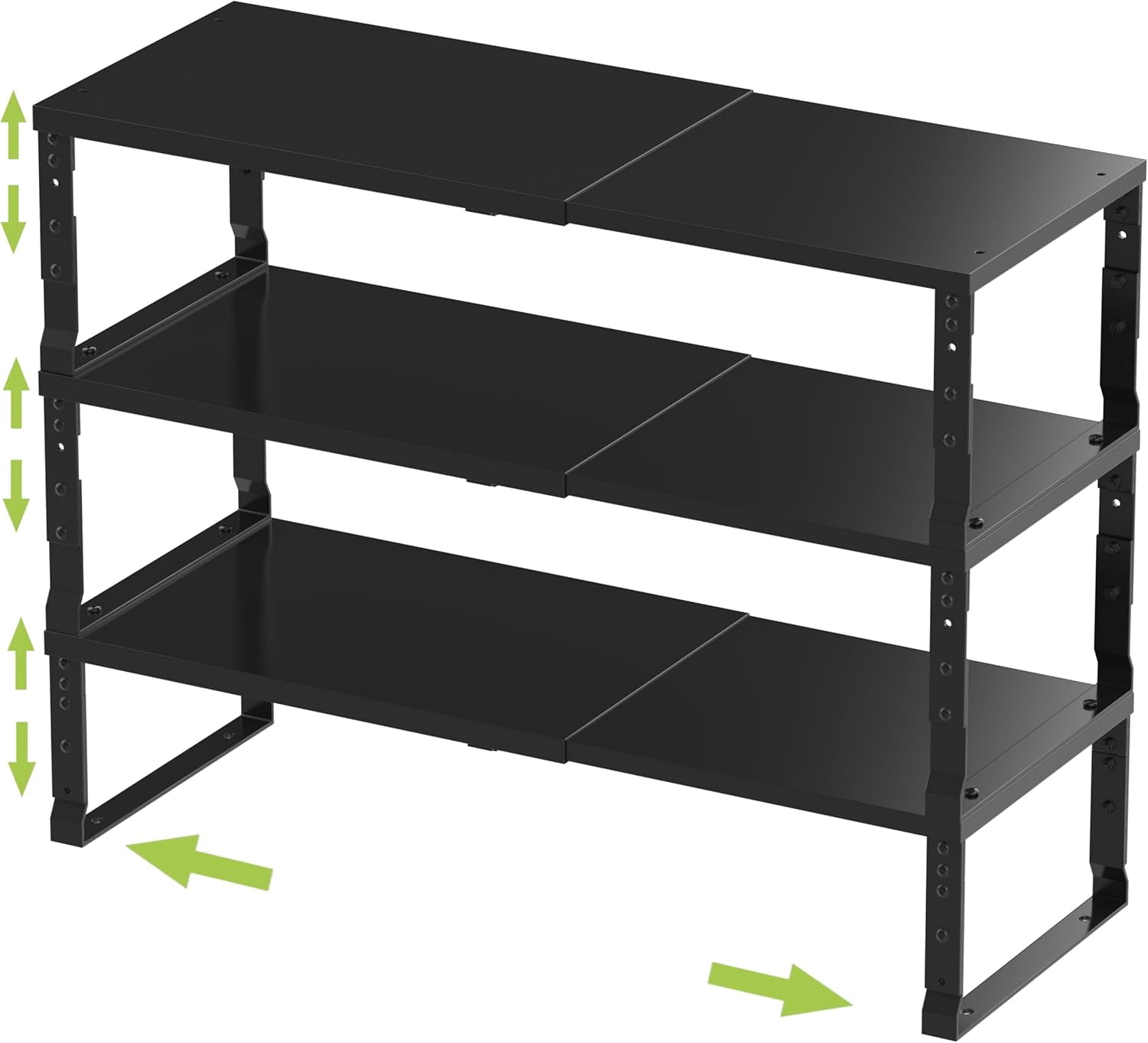 Expandable Stackable Spice Rack Organizer for Kitchen Cabinet ...