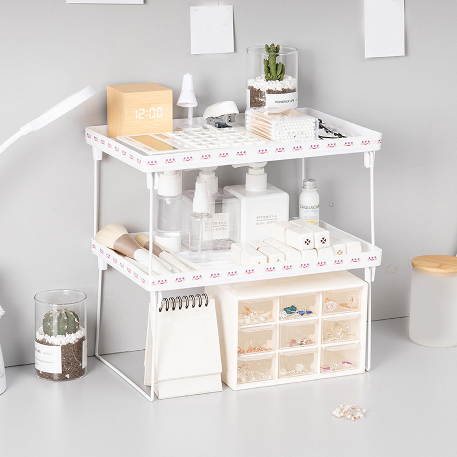 Expandable Stacking Cabinet Shelf Rack S/M/L Sizes Folding Stackable ... Expandable Stacking Cabinet Shelf Rack S/M/L Sizes Folding Stackable ...