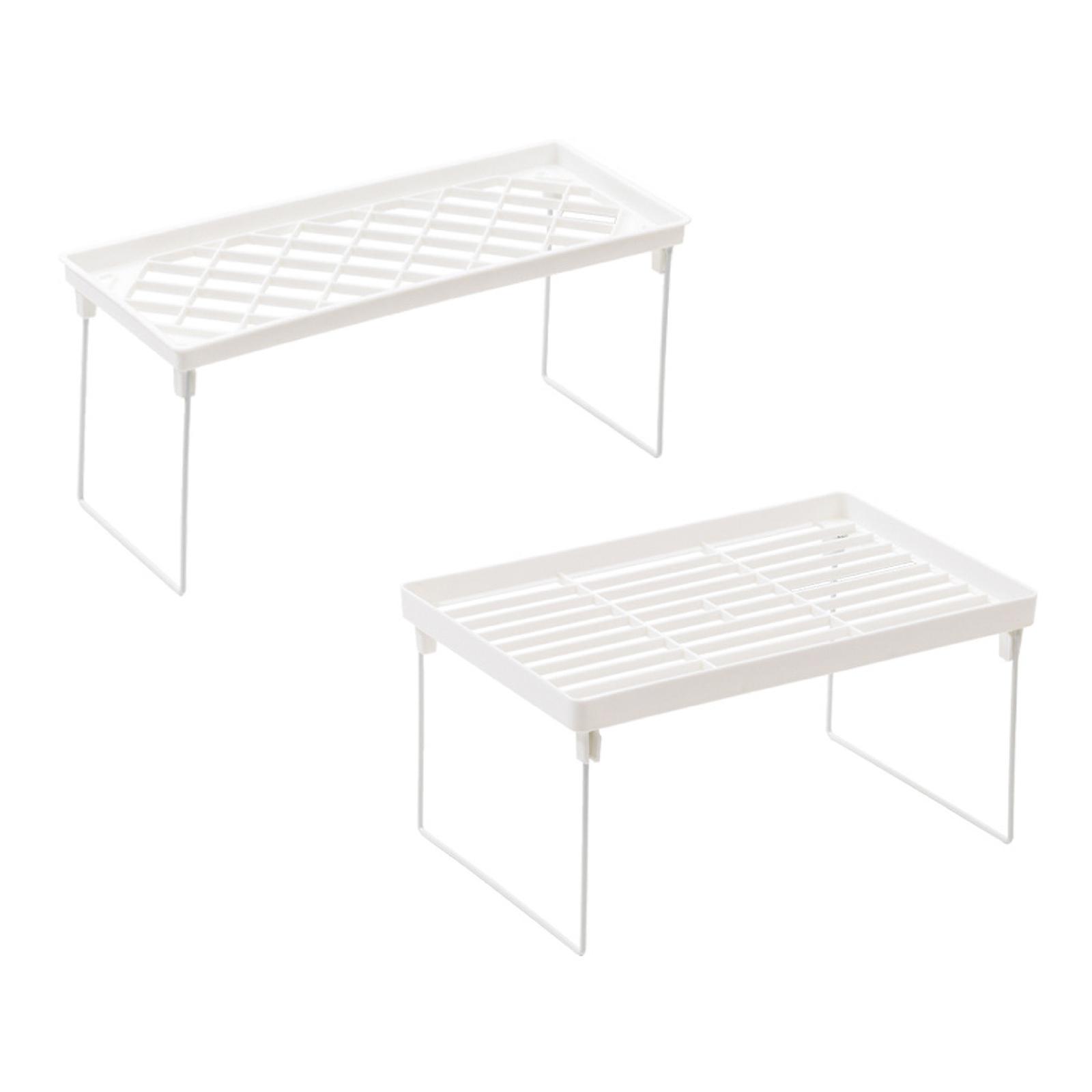 Expandable Stacking Cabinet Shelf Rack S/M/L Sizes Folding Stackable ...