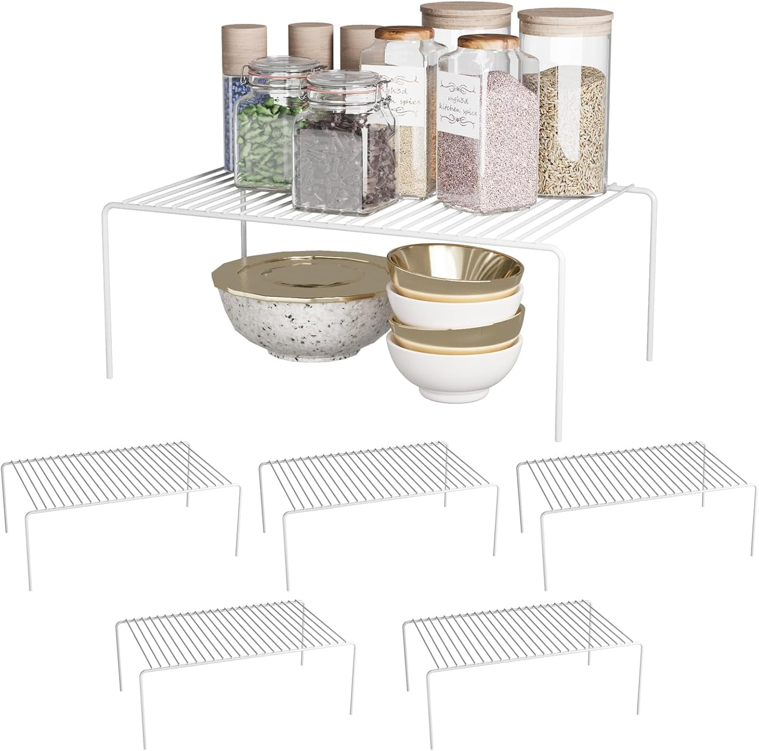 Expandable Storage Shelf, Pantry Organizers and Storage, Adjustable ...