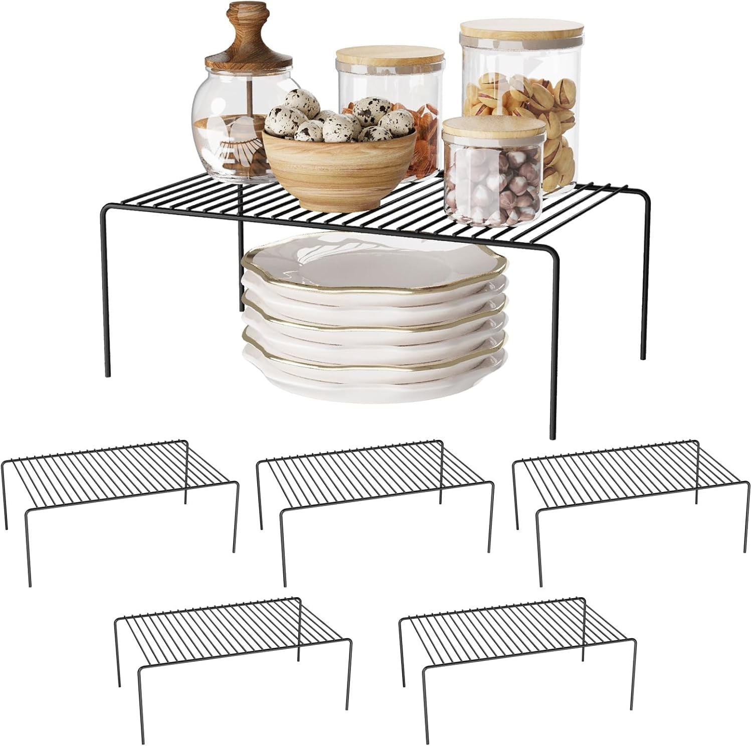 Expandable Storage Shelf, Pantry Organizers and Storage, Adjustable ...