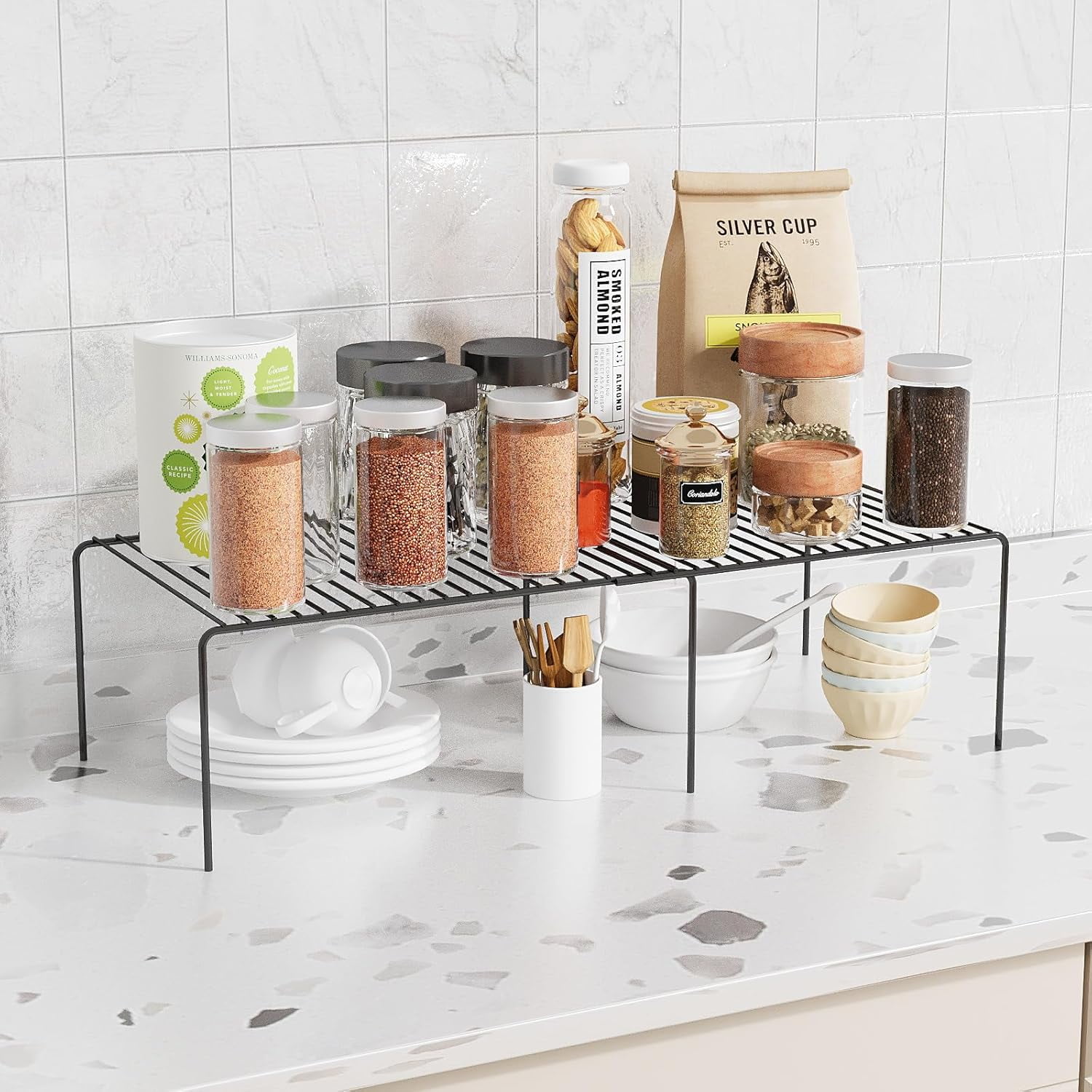 Expandable Storage Shelf Pantry Organizers and Storage Adjustable ...