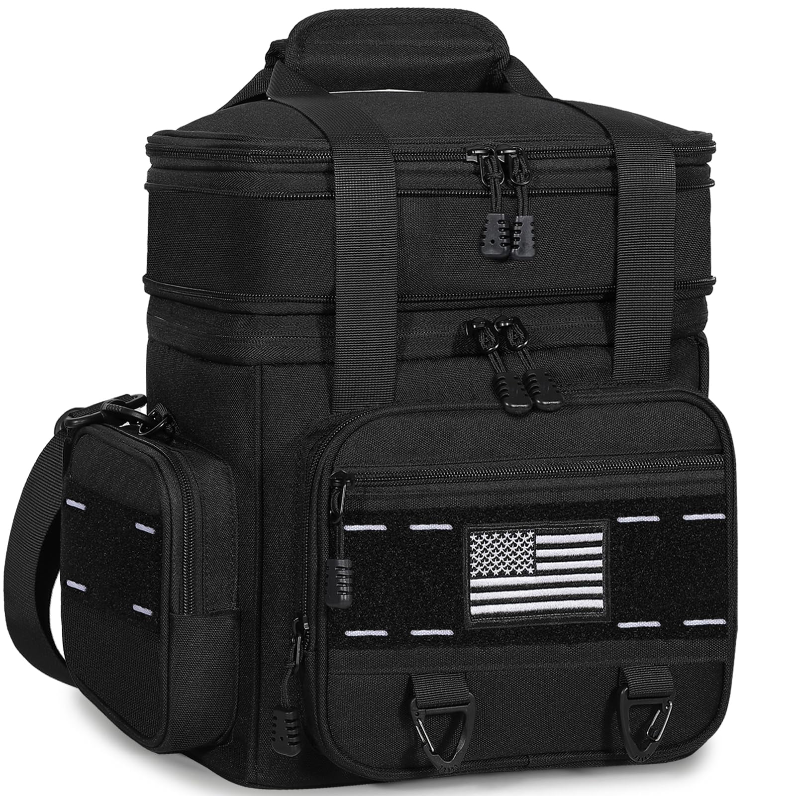 Expandable Tactical Lunch Box, Large Insulated Lunch Cooler Bag Heavy ...
