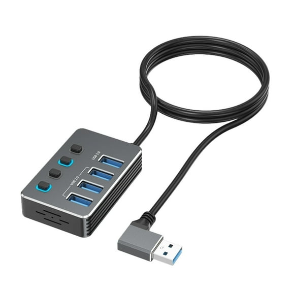 Expandable USB Splitter Adapter 4 Independently Ports USB3.0 and USB2.0 ...