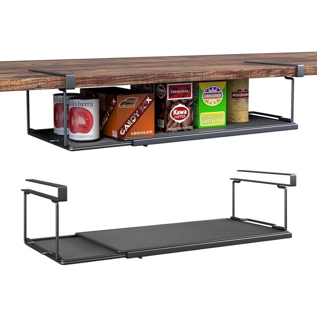 Expandable Under Cabinet Shelf, Extendable Under Shelf Storage With 6.5 ...
