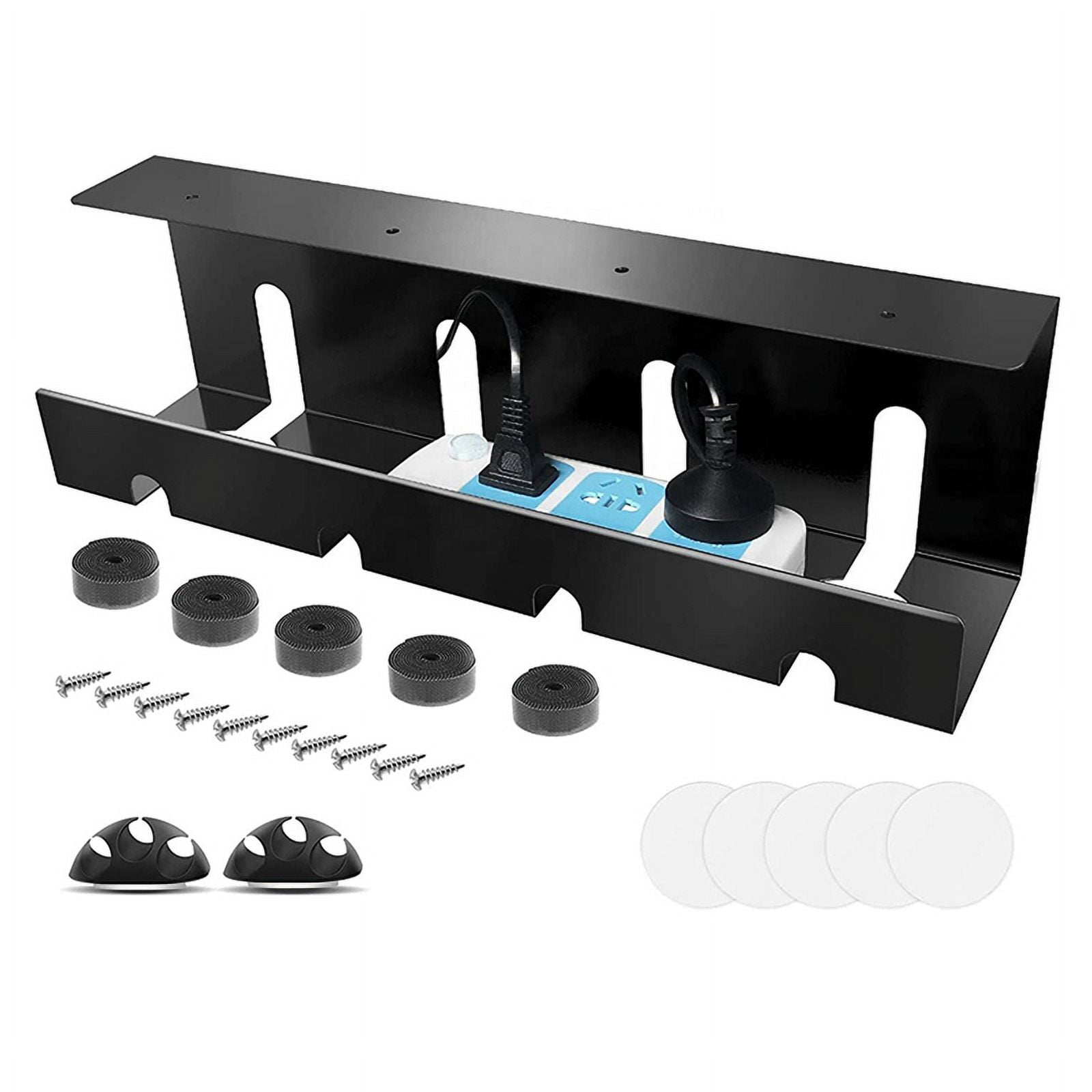 Expandable Under Desk Cable Storage Rack Management Tray Desk Socket ...