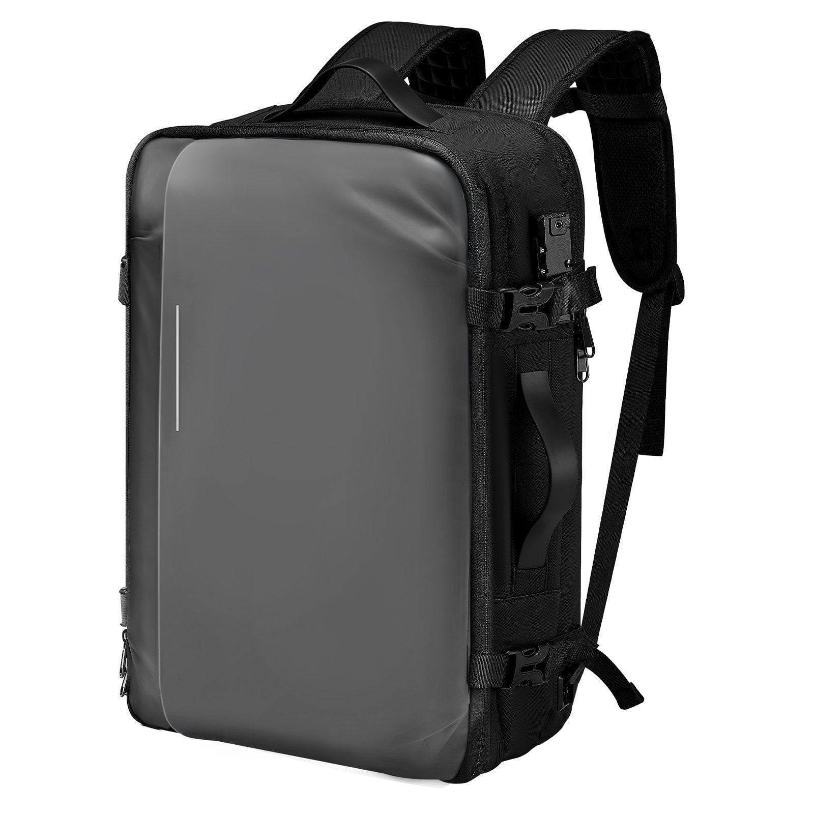 Expandable Vacuum Travel Backpack with Pump,65L Carry-On Luggage,TSA ...