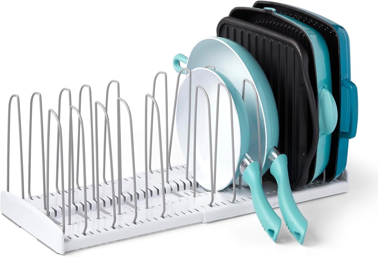 Expandable cookware rack with adjustable pot rack, suitable for kitchen ...