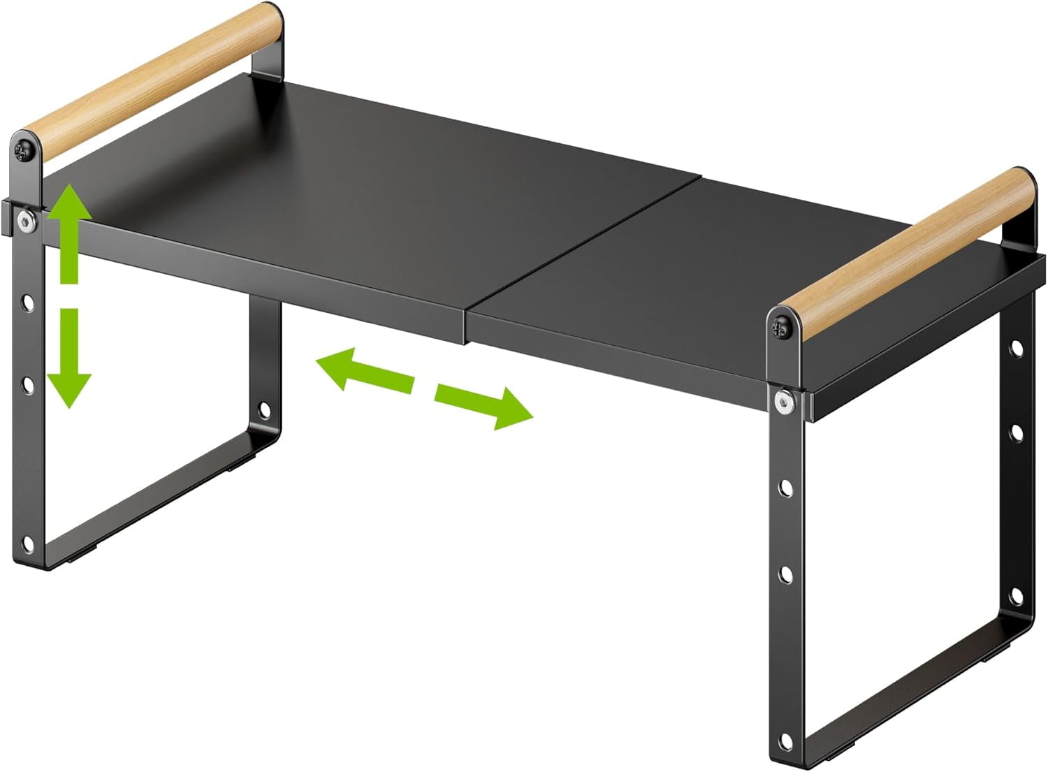 Expandable kitchen Countertop Organizer, Stackable Cabinet Shelf ...