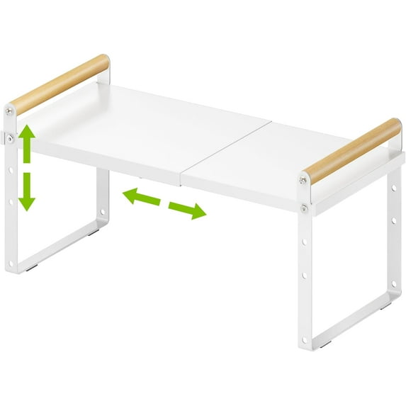 Expandable kitchen Countertop Organizer, Stackable Cabinet Shelf ...